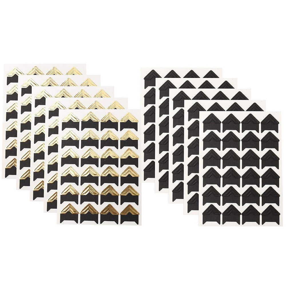 10 Sheets Photo Corners Self Adhesive Stickers, Photo Mounting Paper ...