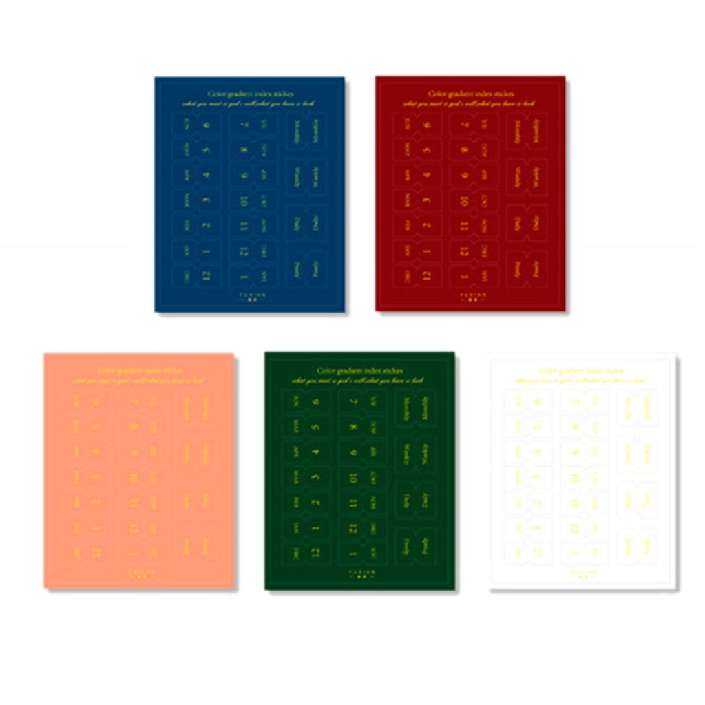 10 Sheets Planner Monthly Tabs Index Stickers Adhesive Tabs Calendar ...