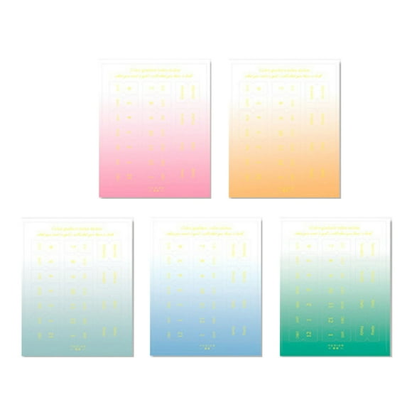 10 Sheets Planner Monthly Tabs Index Stickers Adhesive Tabs Calendar ...