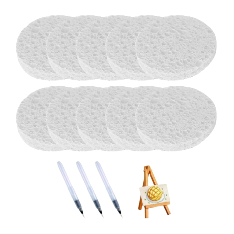 10 Sheets Puff Painting Paper Craft Kits With Markers And Miniature ...