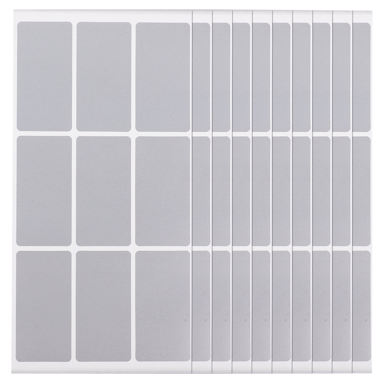 10 Sheets Rectangle Scratch Off Stickers DIY Self Adhesive Labels ...