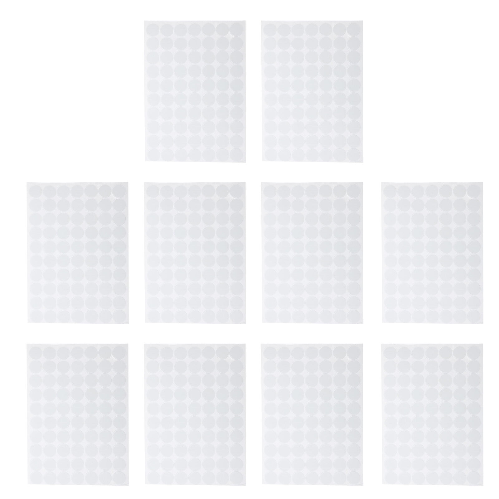 10 Sheets Round Dot Stickers DIY Double-sided Stickers Self-adhesive ...