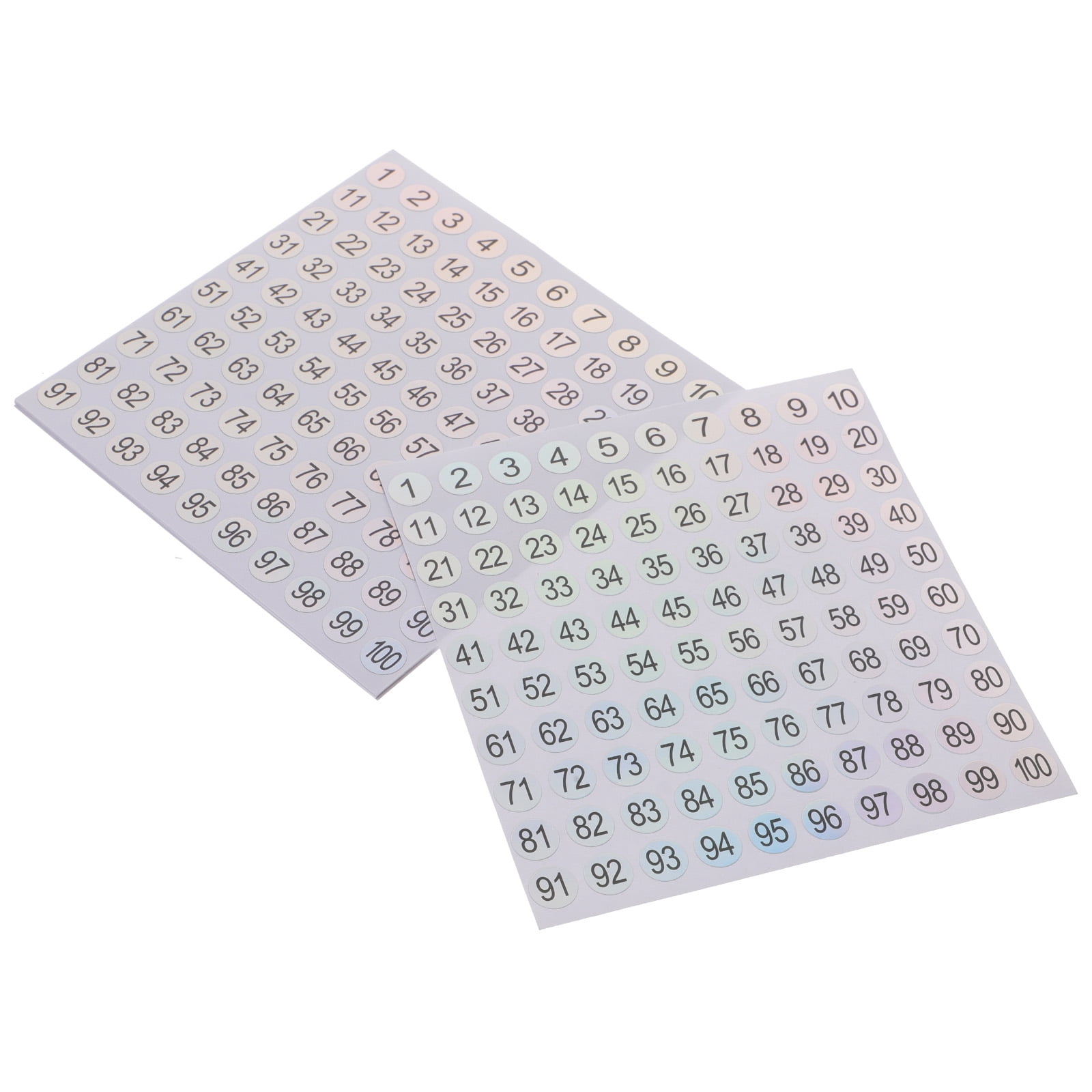Raindrops Number Stickers for Office Use with Adhesive Back for Wood ...
