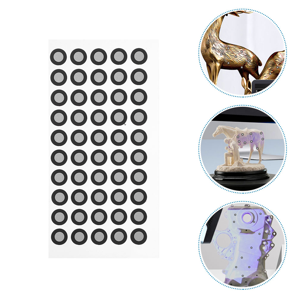 10 Sheets Scanning Marker 3D Scanner Reference Reflective Point Markers ...