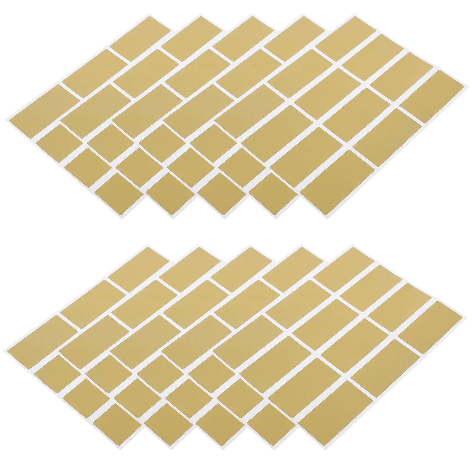 10 Sheets Scratch off Labeling Stickers Tickets Labels Golden - Walmart.com