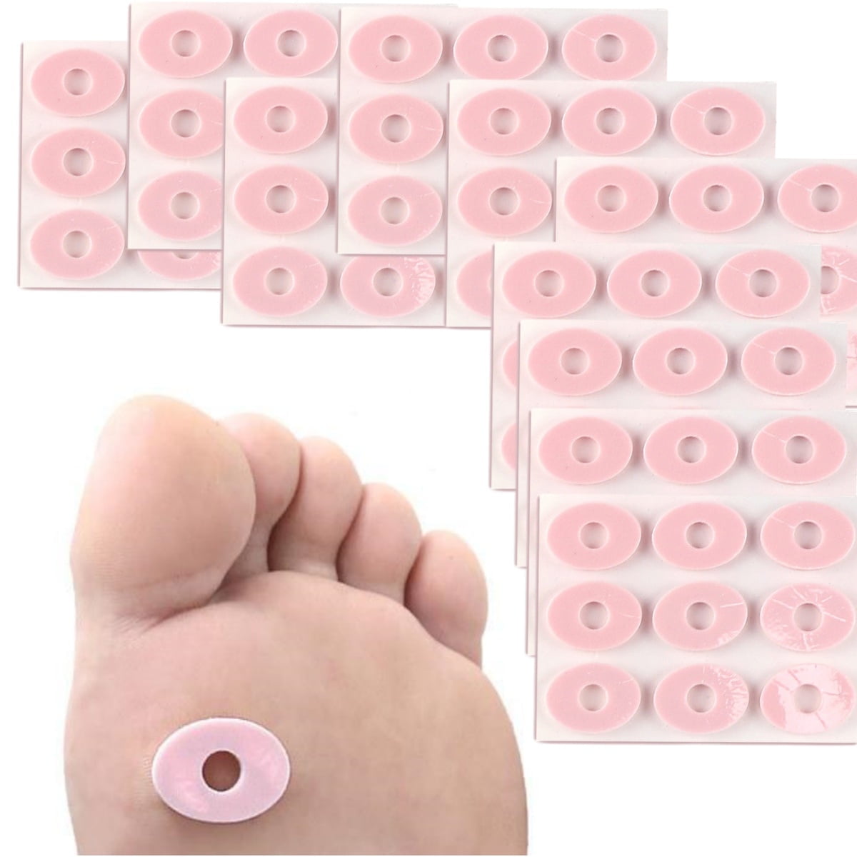 10 Sheets Self Adhesive Callus Cushions Soft Foam Corn Pads Toe and ...