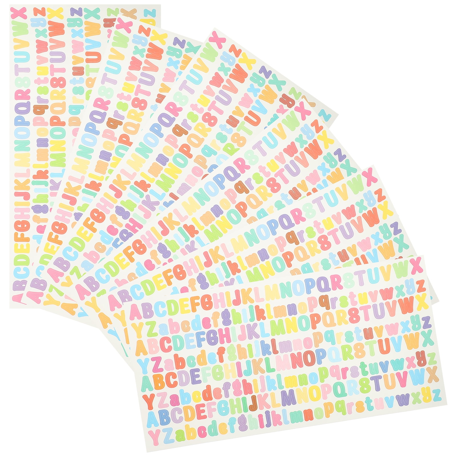 10 Sheets Self Adhesive Letter Stickers Alphabet Stickers Alphabet ...