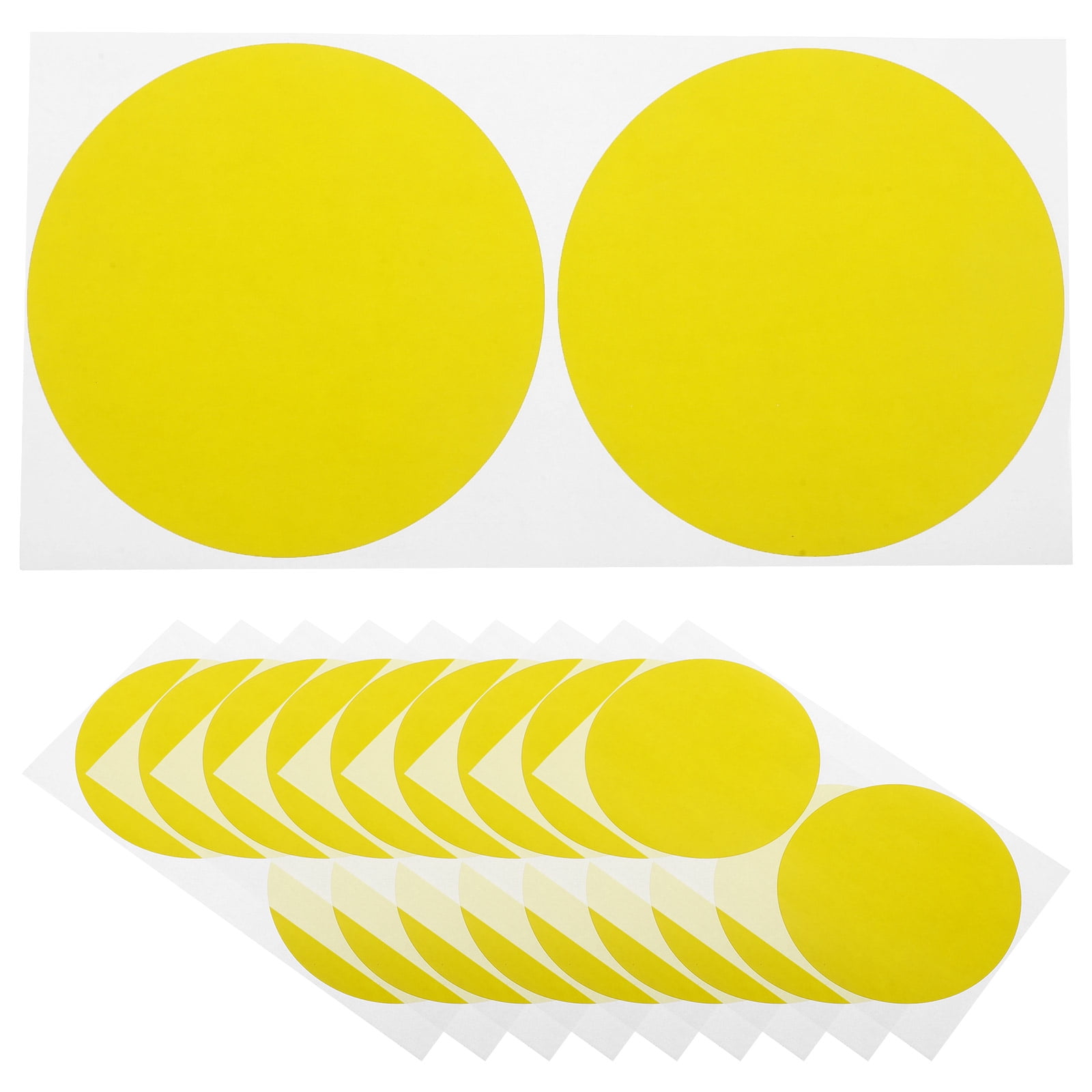 10 Sheets Small Dot Stickers Round Labels Garage Dots Office Yellow ...