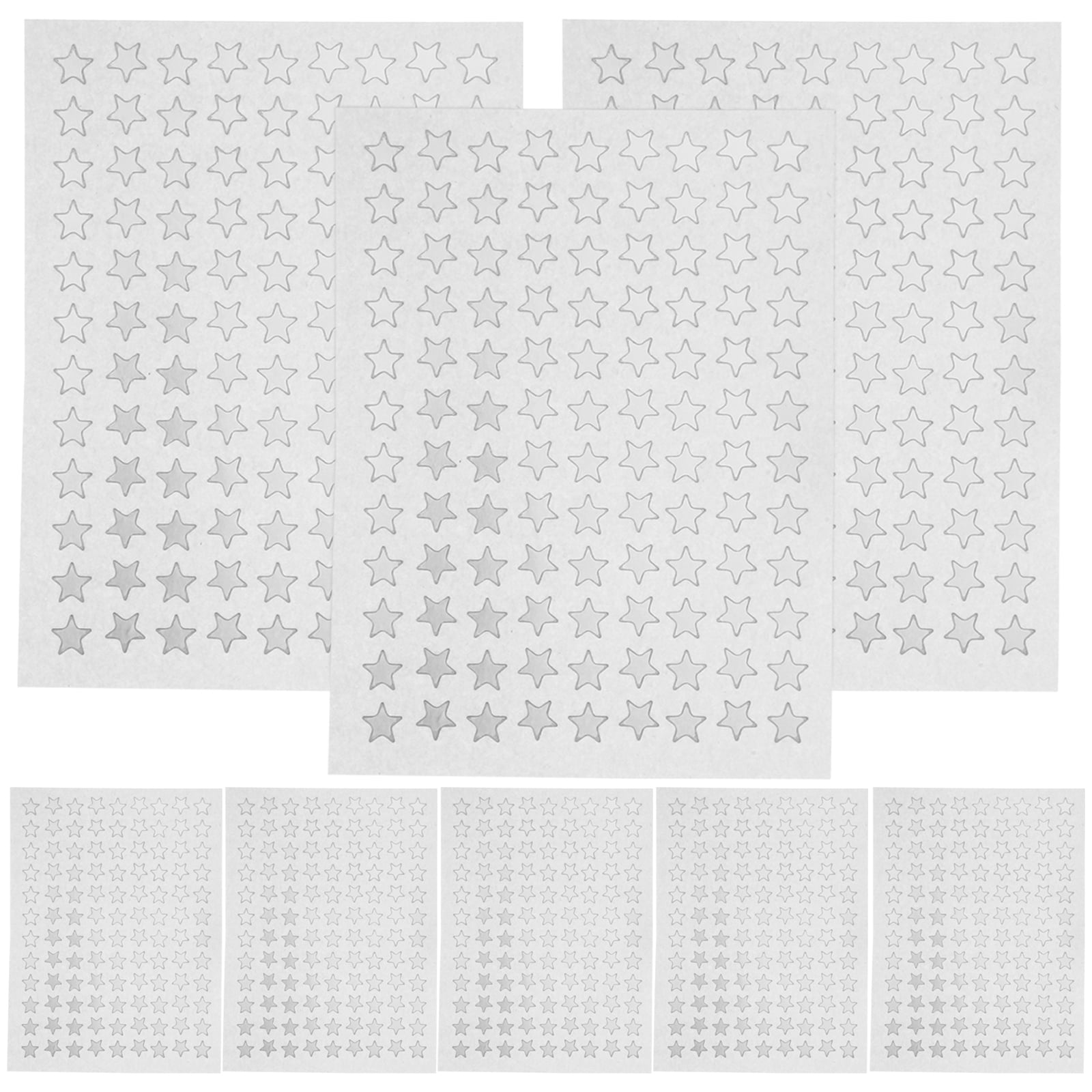 10 Sheets Small Pentagram Stickers Decorative Reward Stickers Self ...