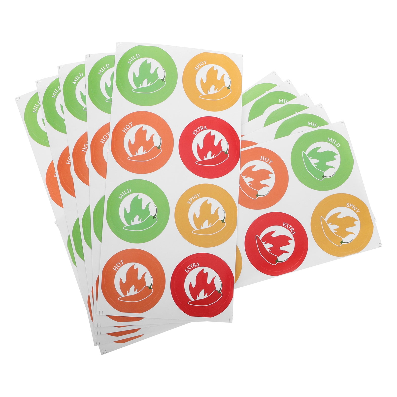 10 Sheets Spice Labels Hot Sauce Tags Spicy Stickers - Walmart.com