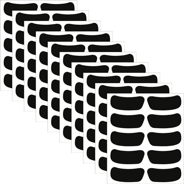 10 Sheets Sports Eye Black Stickers Breathable Eye Strips Cheer Party ...