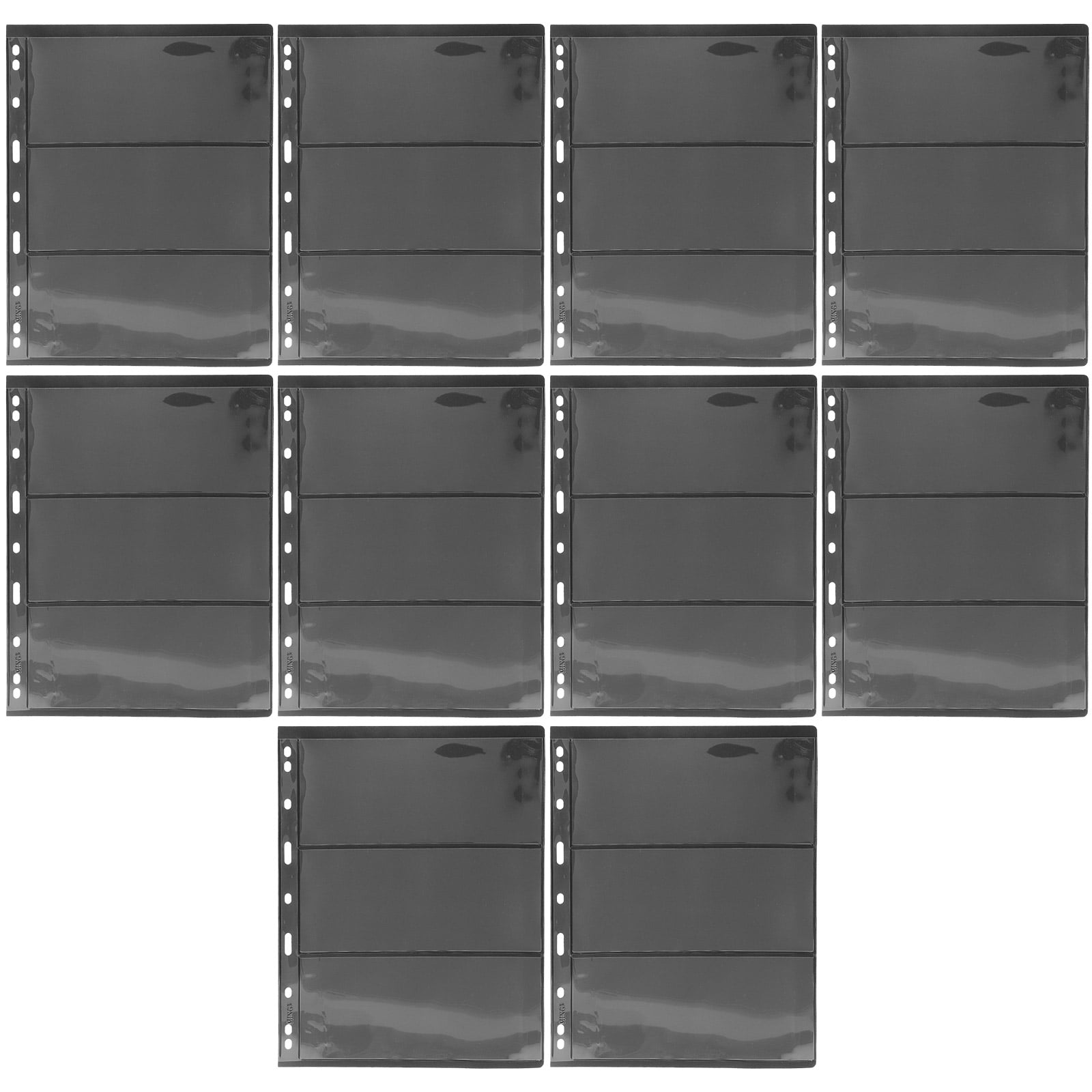 10 Sheets Stamp Collection Album Pages Collecting Supplies Transparent ...