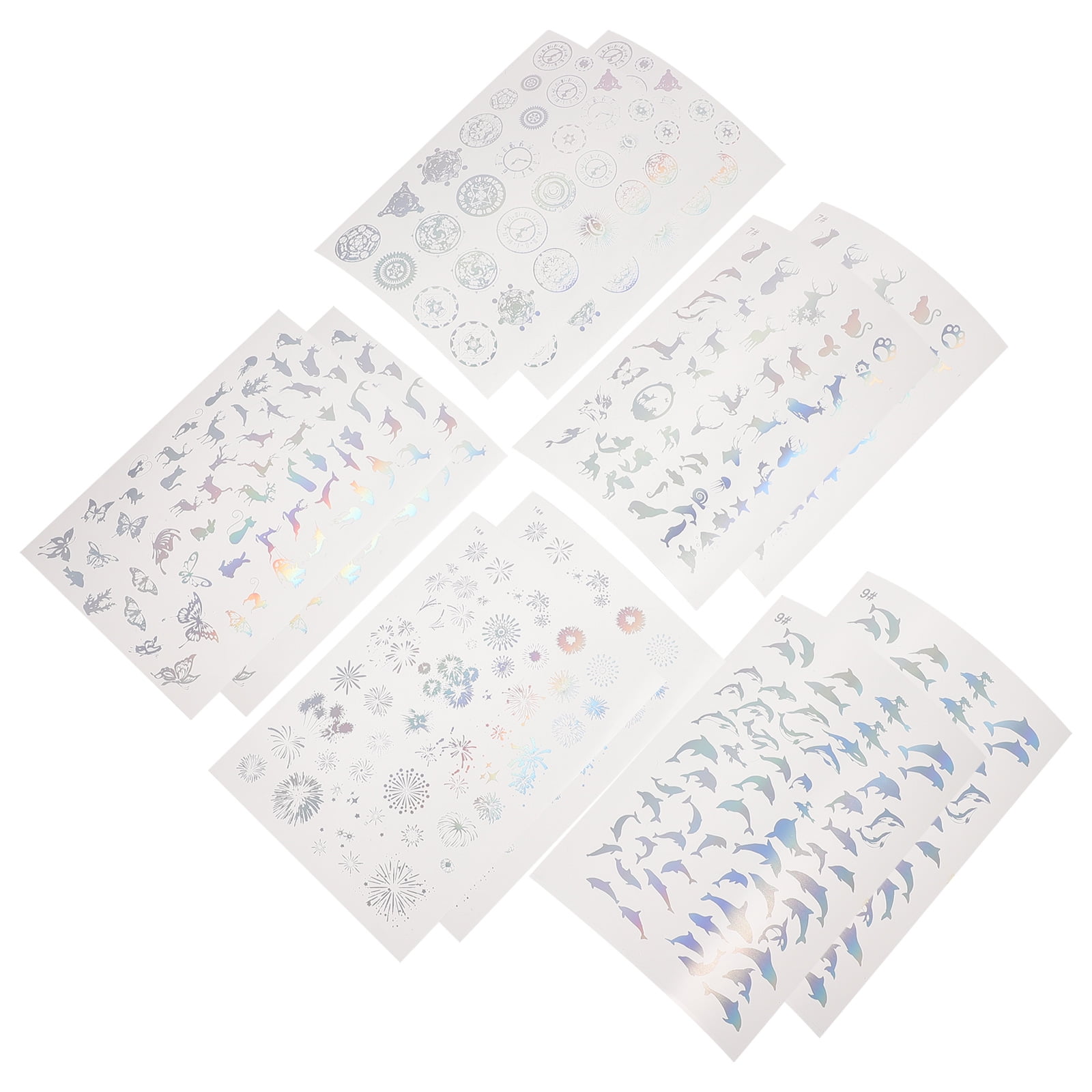 10 Sheets Sticker Animal Stickers Transparent Decorate DIY Filling ...
