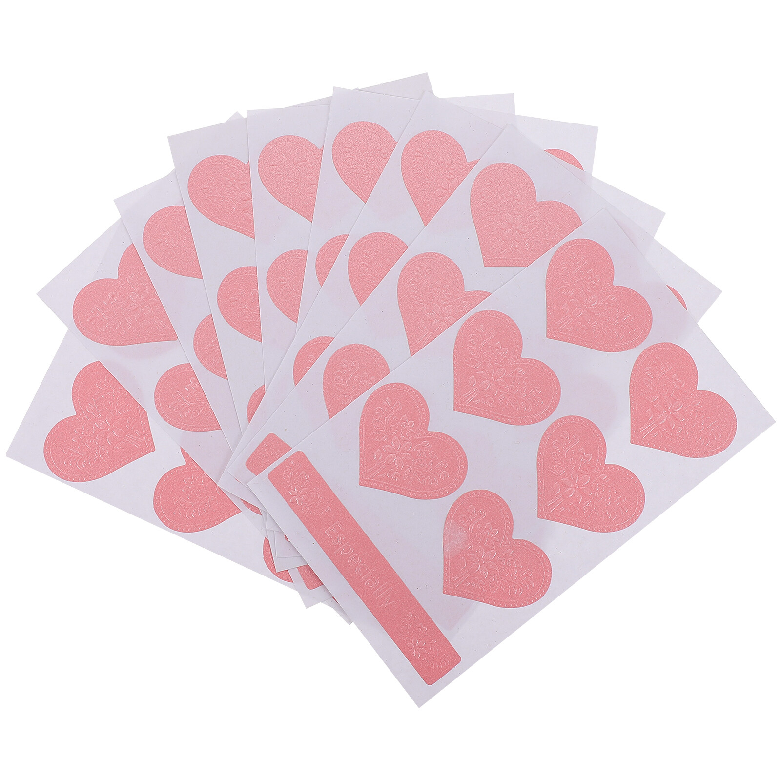 10 Sheets Stickers Business Label DIY Envelope Embossed Three ...