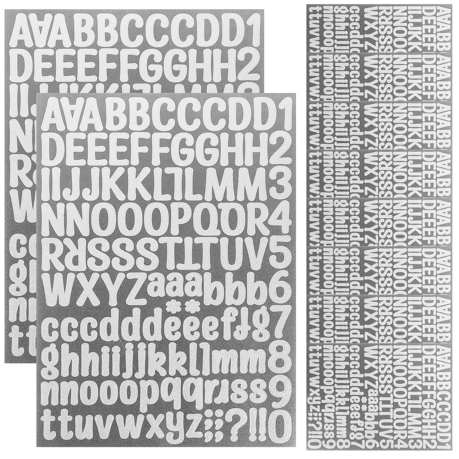 10 Sheets Sticky Letters for Crafts Alphabet Stickers Small Self ...