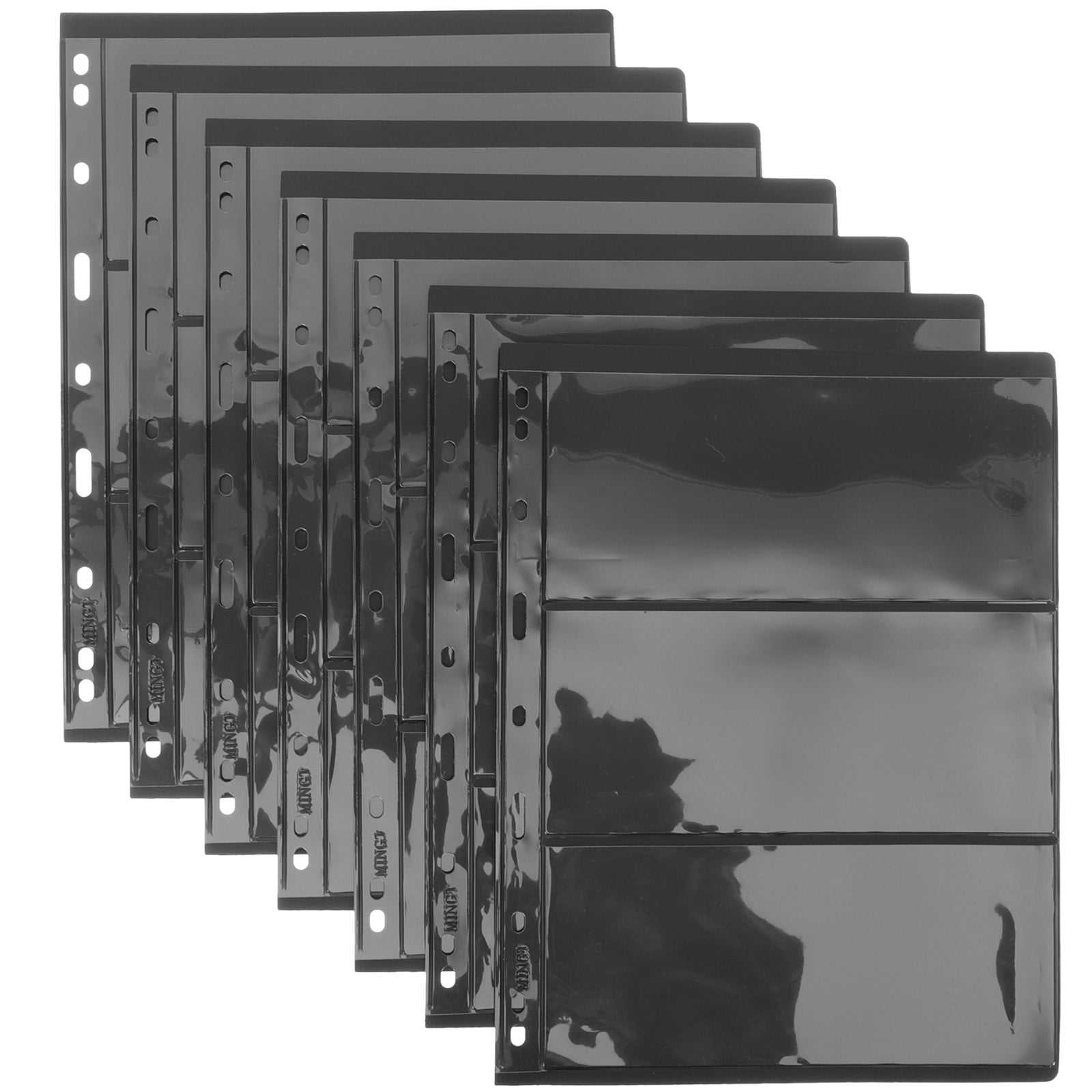 MERRYHAPY Stamp Holders Binder Black Pvc 10 Sheets - Walmart.com