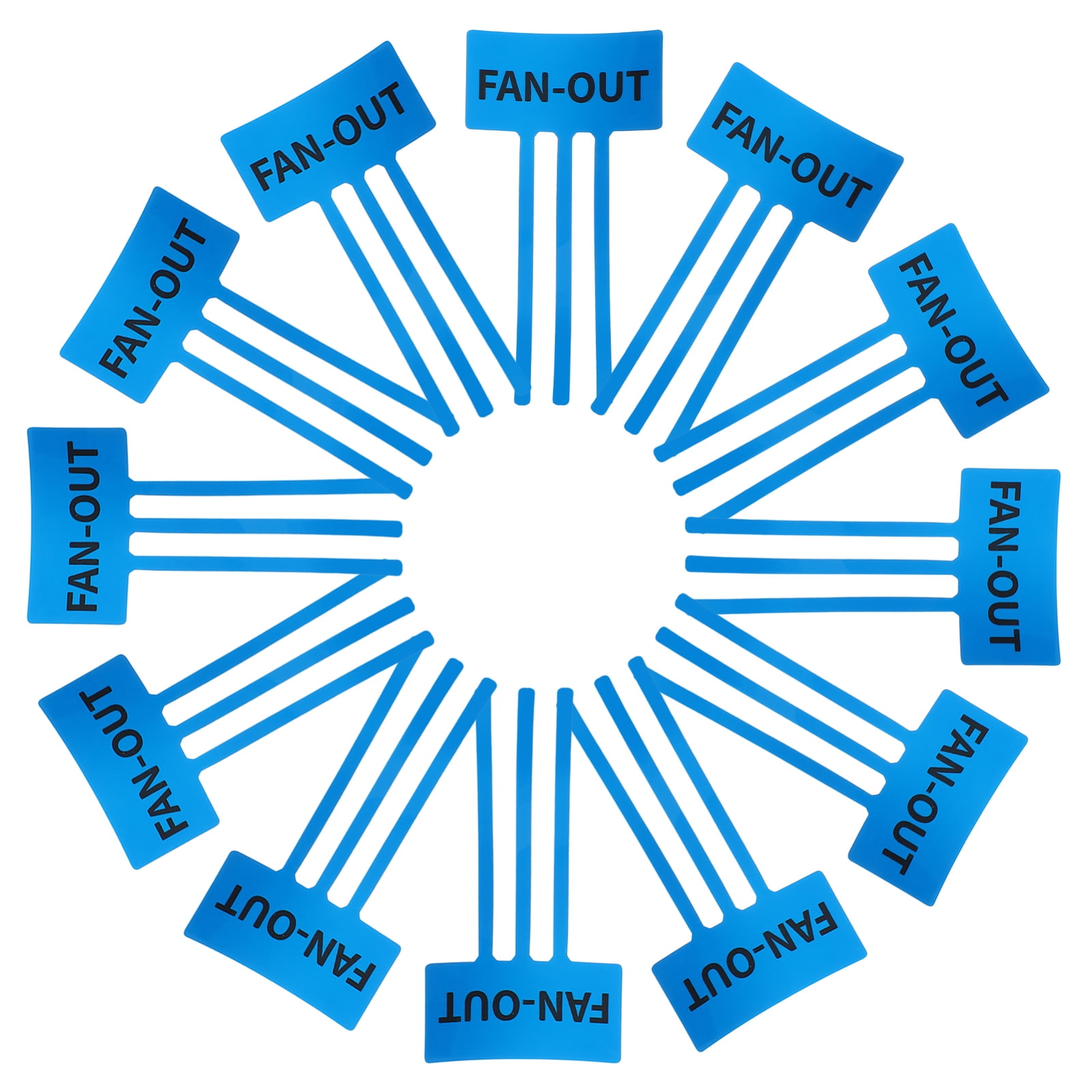 10 Sheets Streamer Label Label Sticker Airflow Indicating Decal Air ...