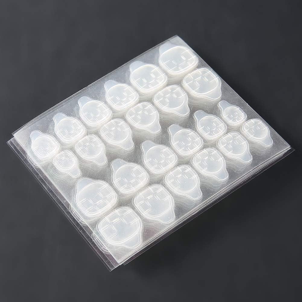 10 Sheets Toe il Adhesive Transparent Double Sided Adhesive Tapes Toe ...