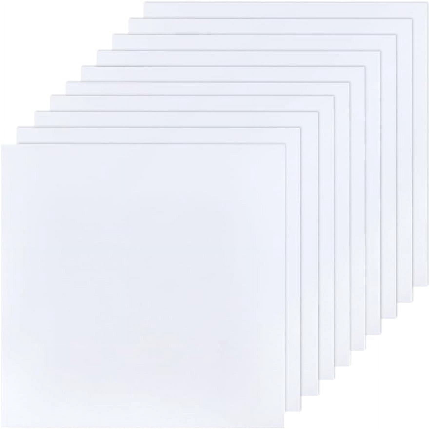 10 Sheets White ABS Plastic Sheet 8x8 Inch ABS Plastic Plates 0.5mm ...