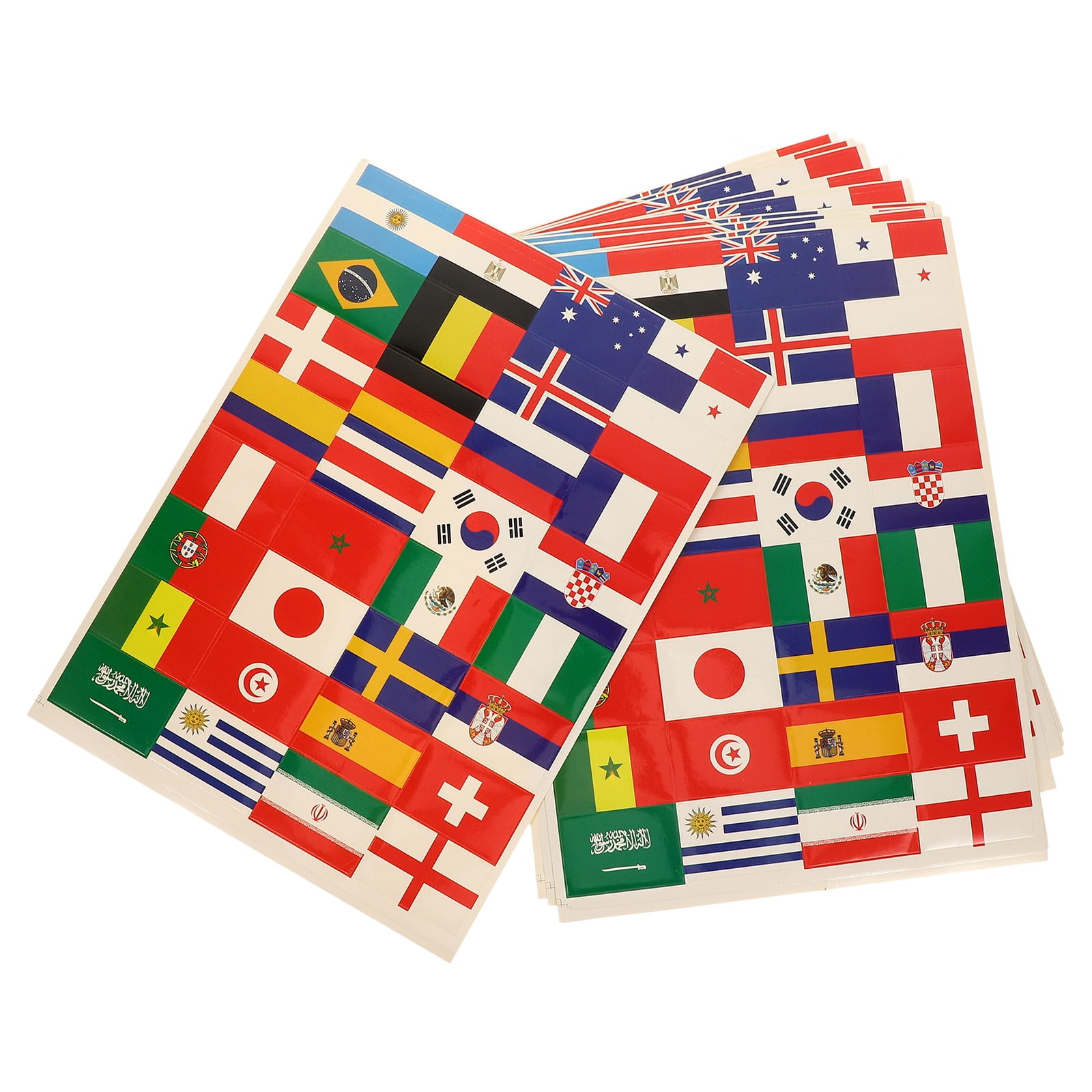 WORGEOUS Football Fan Stickers PVC Adhesive 10 Sheets 13.8X10.2X0.04In ...