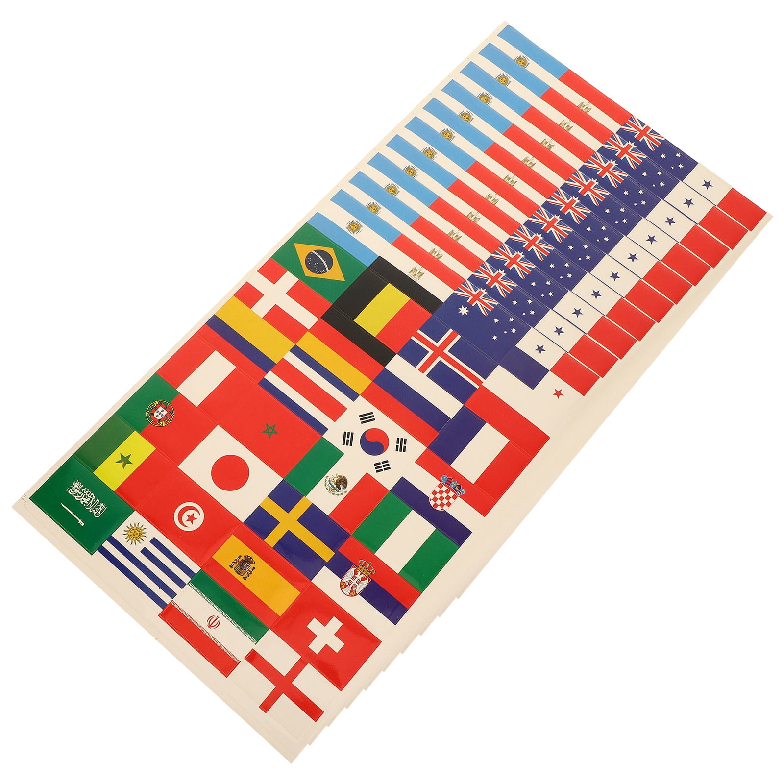 10 Sheets World Flags Sticker Sticky Flag Stickers Face Stickers World ...