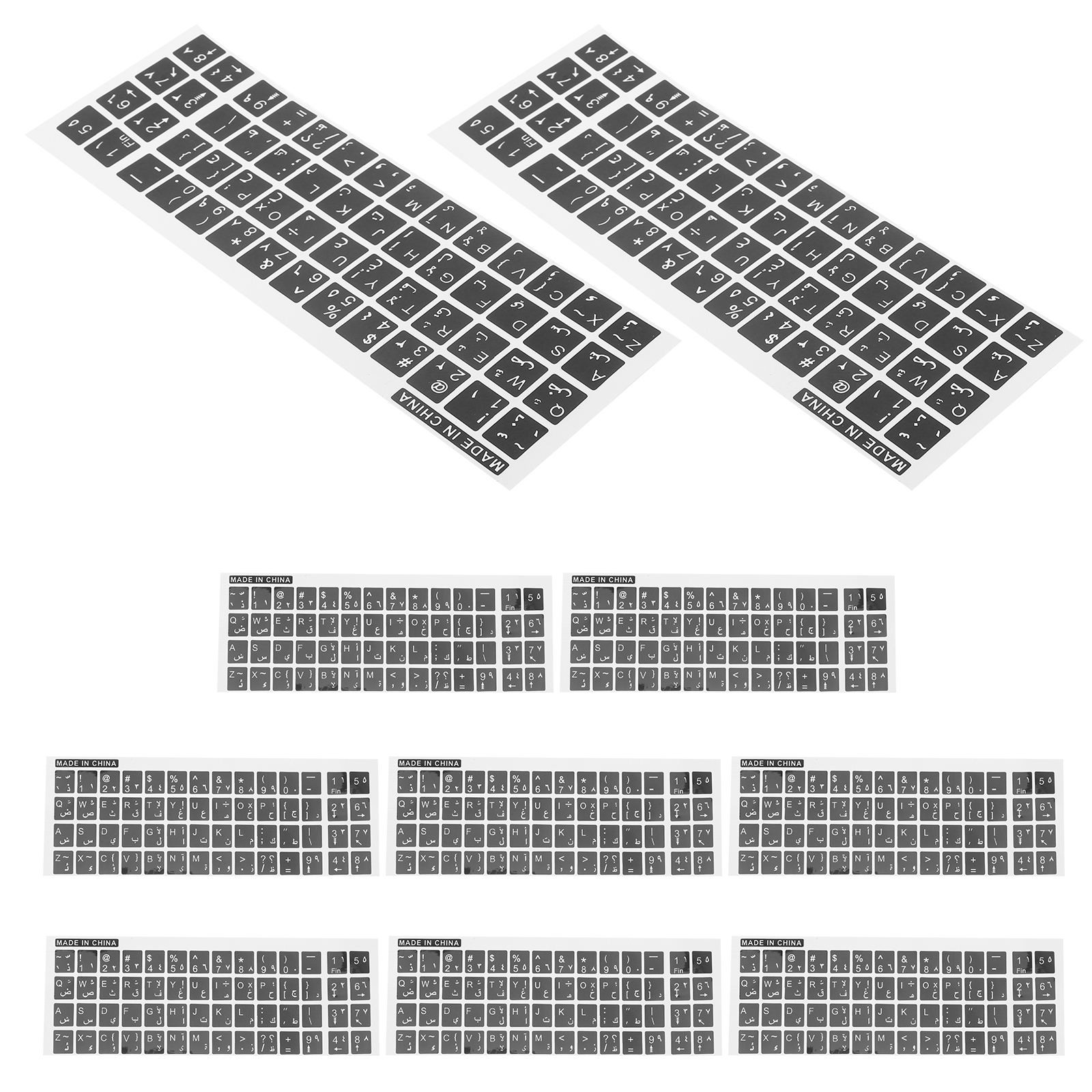 Keyboard Letter Stickers for Computer Accessories Durable PVC Material ...