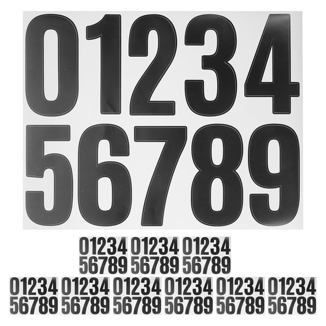 10 Sheets of Number Stickers Large Number Stickers Numbers Stickers ...