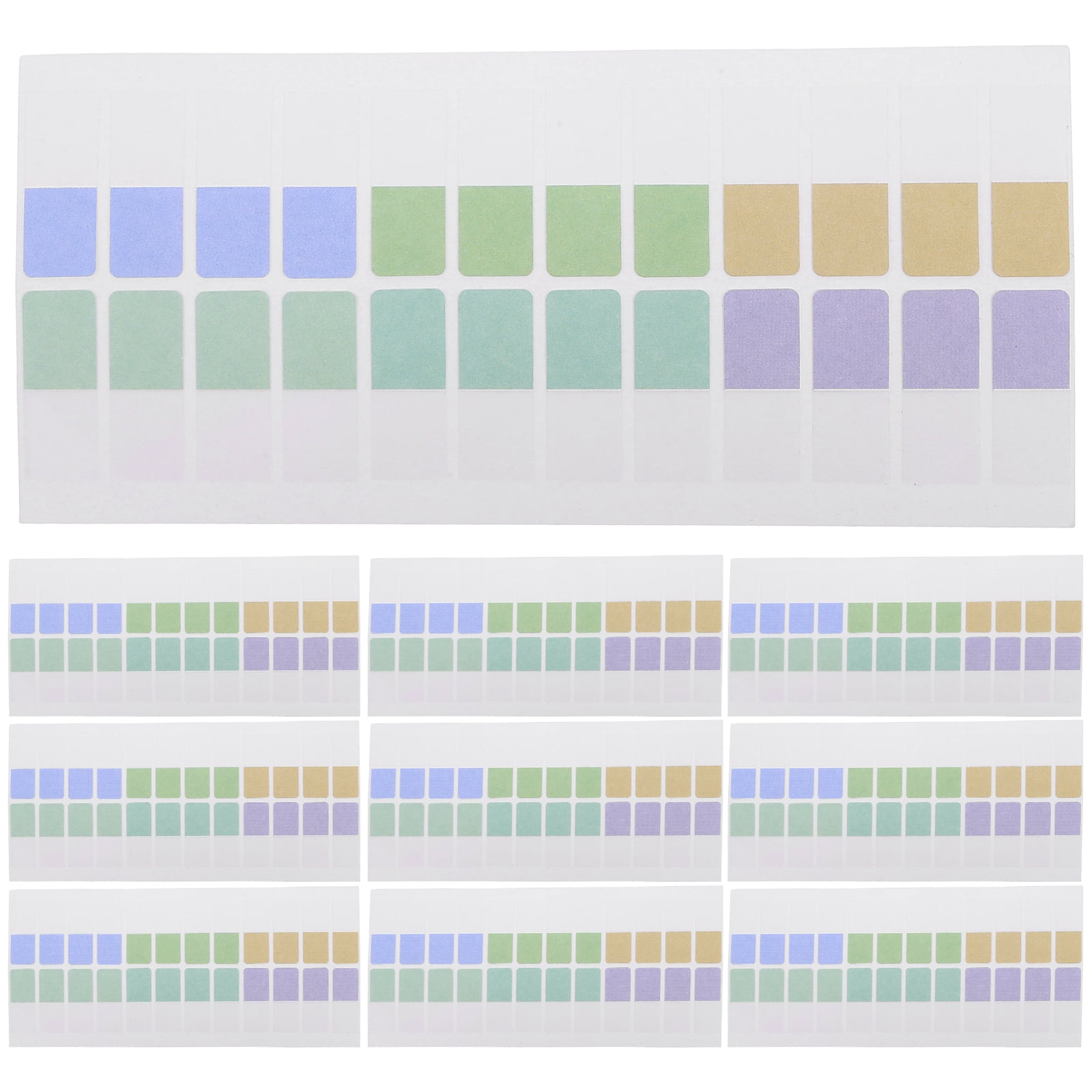 10 Sheets of Colored Page Markers Tabs for Classifying Decorative ...