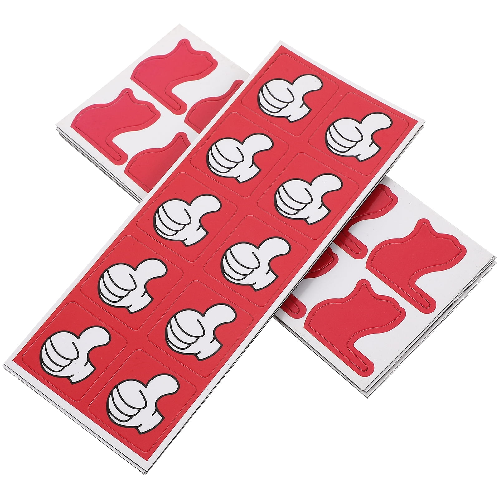 10 Sheets of Thumb Stickers Students Reward Stickers Flag Shaped Fridge ...