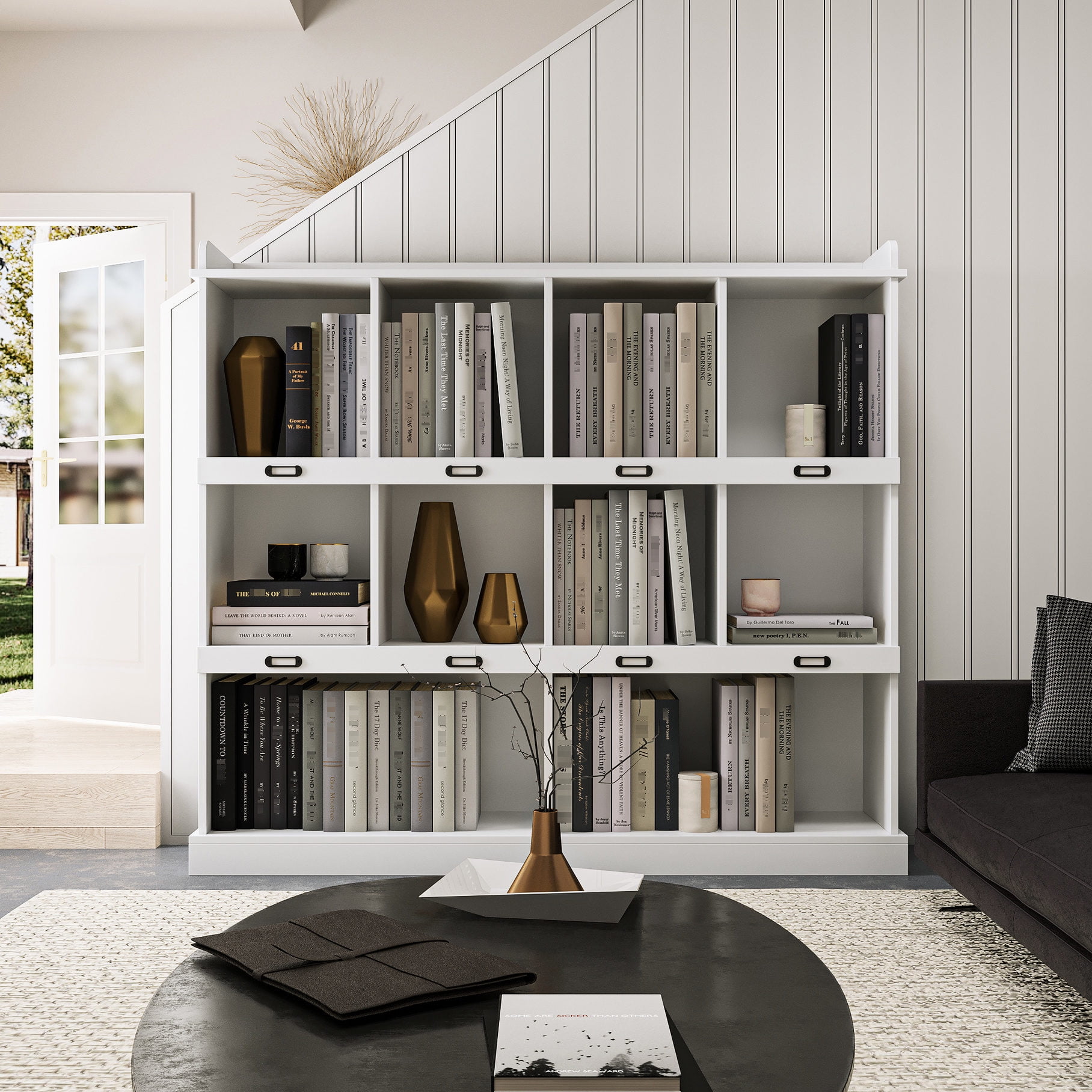 10-Shelf Bookcase | Ideal for Storing Books, Binders & Decor, Gallery ...