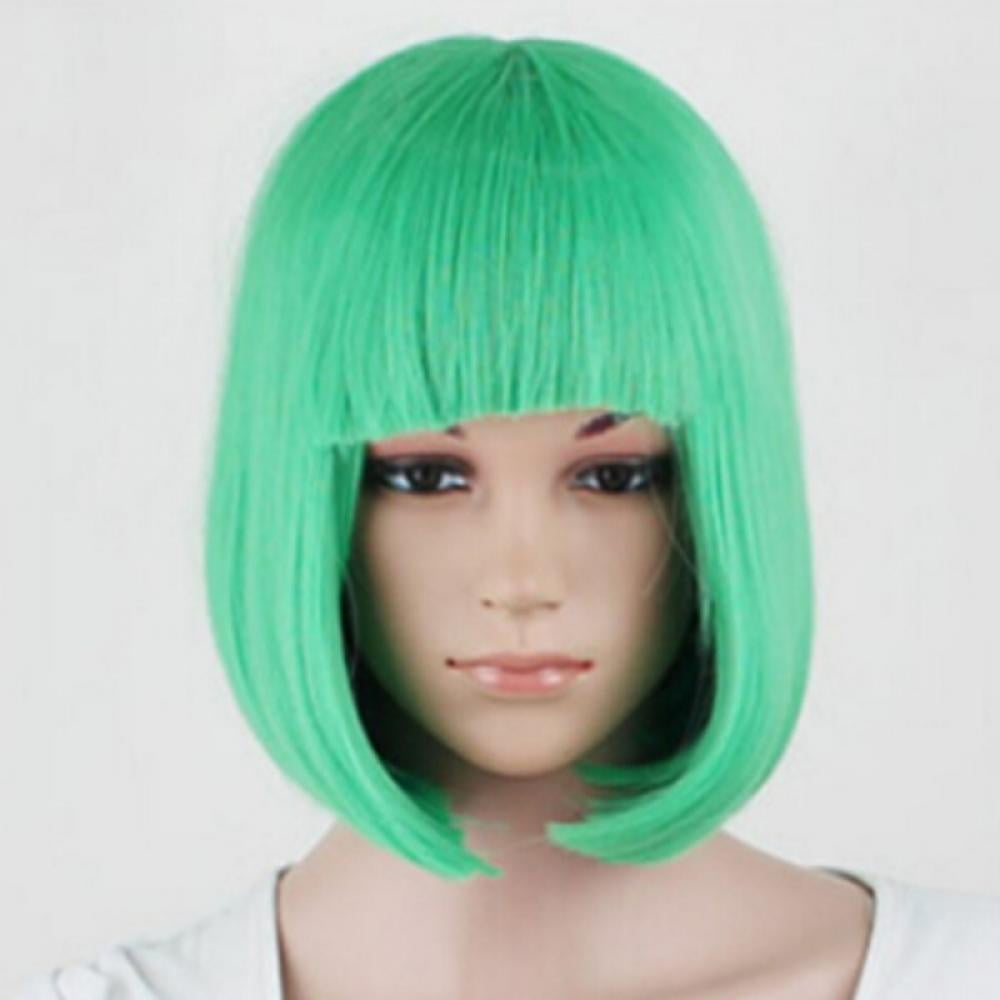 10" Short Straight Hair Flapper Cosplay Costume Bob Wig - Walmart.com