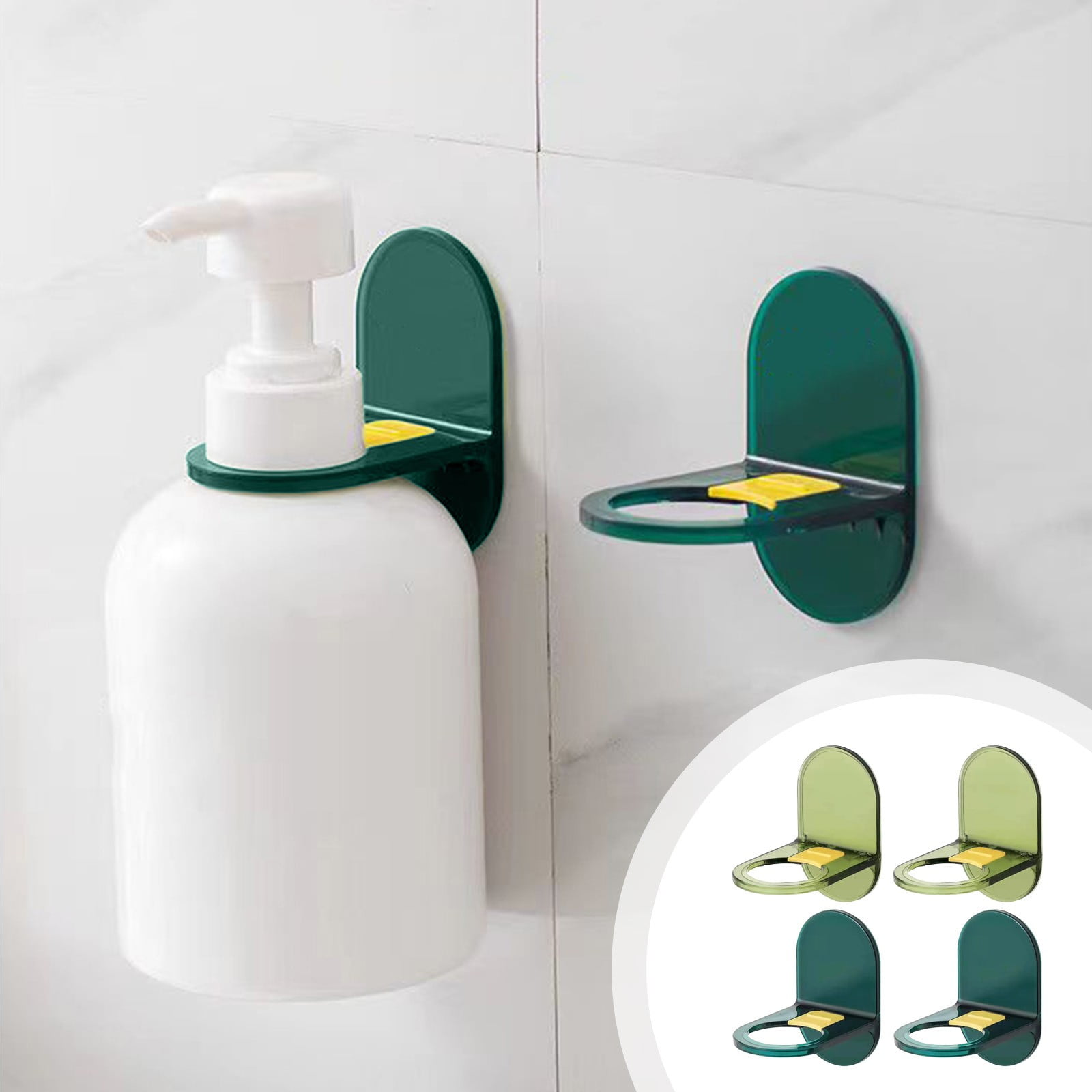 Angeler Gray Shower Gel Storage Rack, No Punching Detergent Hanger ...