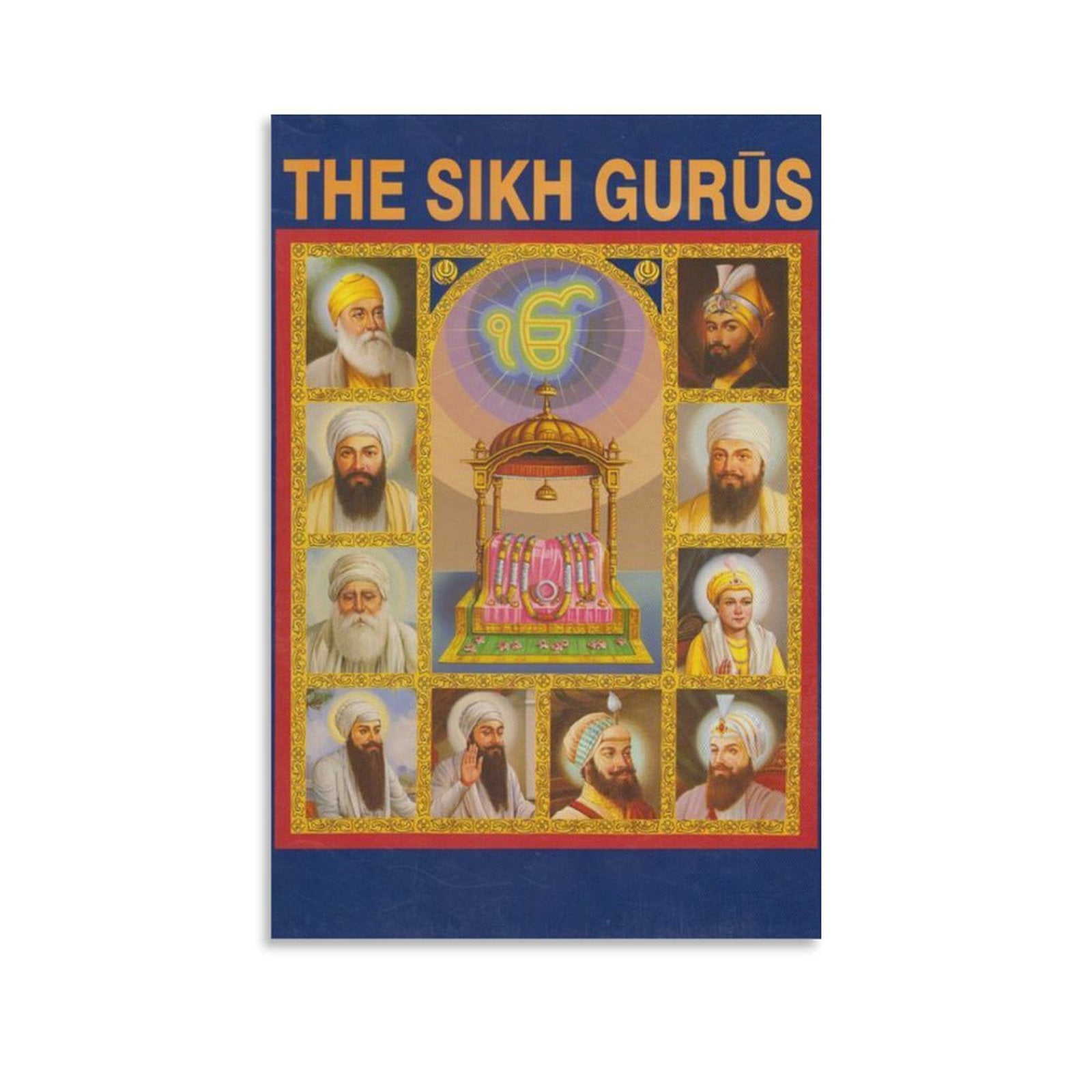 10 Sikh Gurus Ten Gurus Paintings Poster Room Aesthetic Poster Print ...
