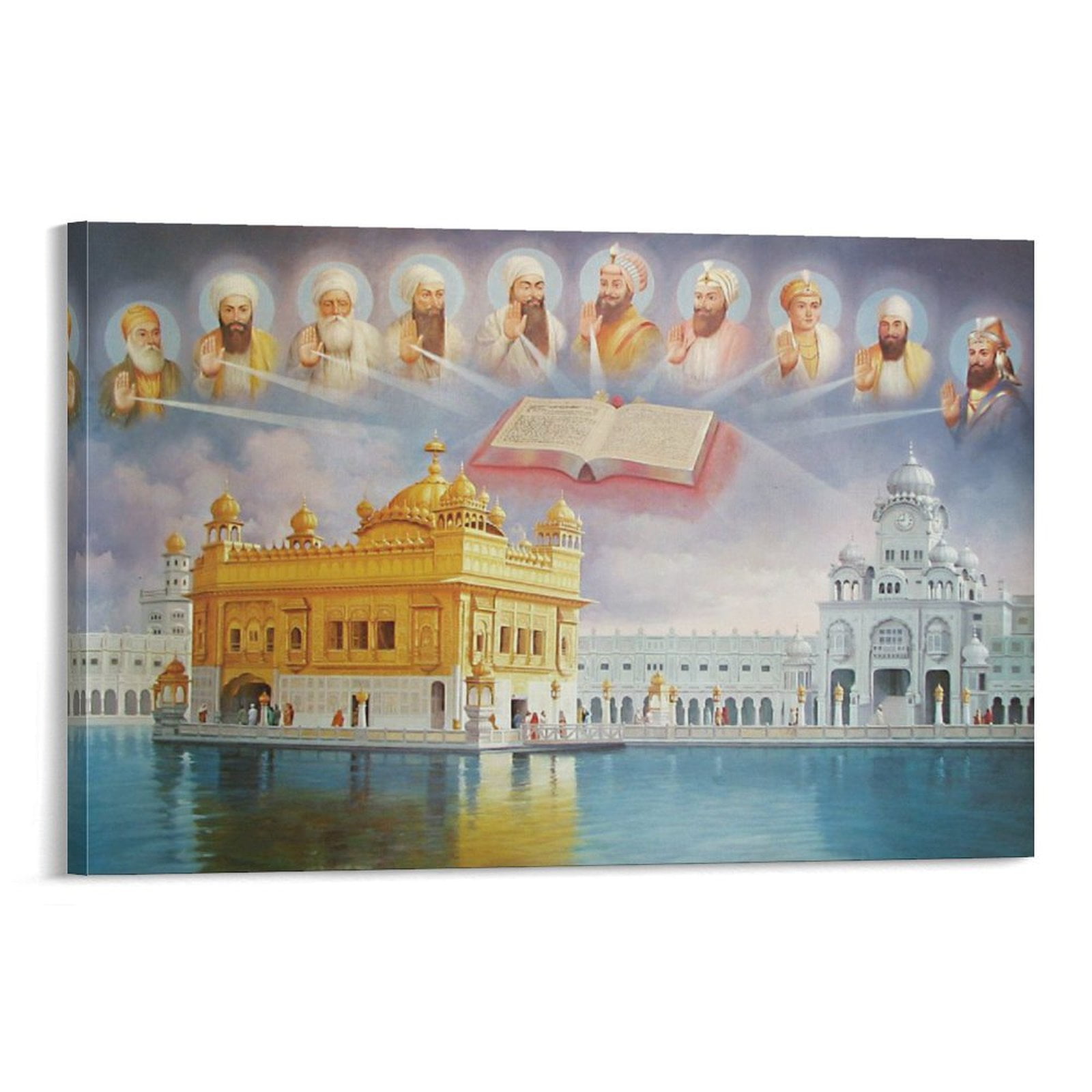 10 Sikh Gurus Ten Gurus Wall Art Picture Print Canvas Poster Wall Paint ...