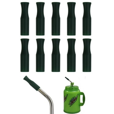 4 SUPER WIDE Stainless Steel 9.5" Long x 1/2" Wide Drink Straw Smoothie ...