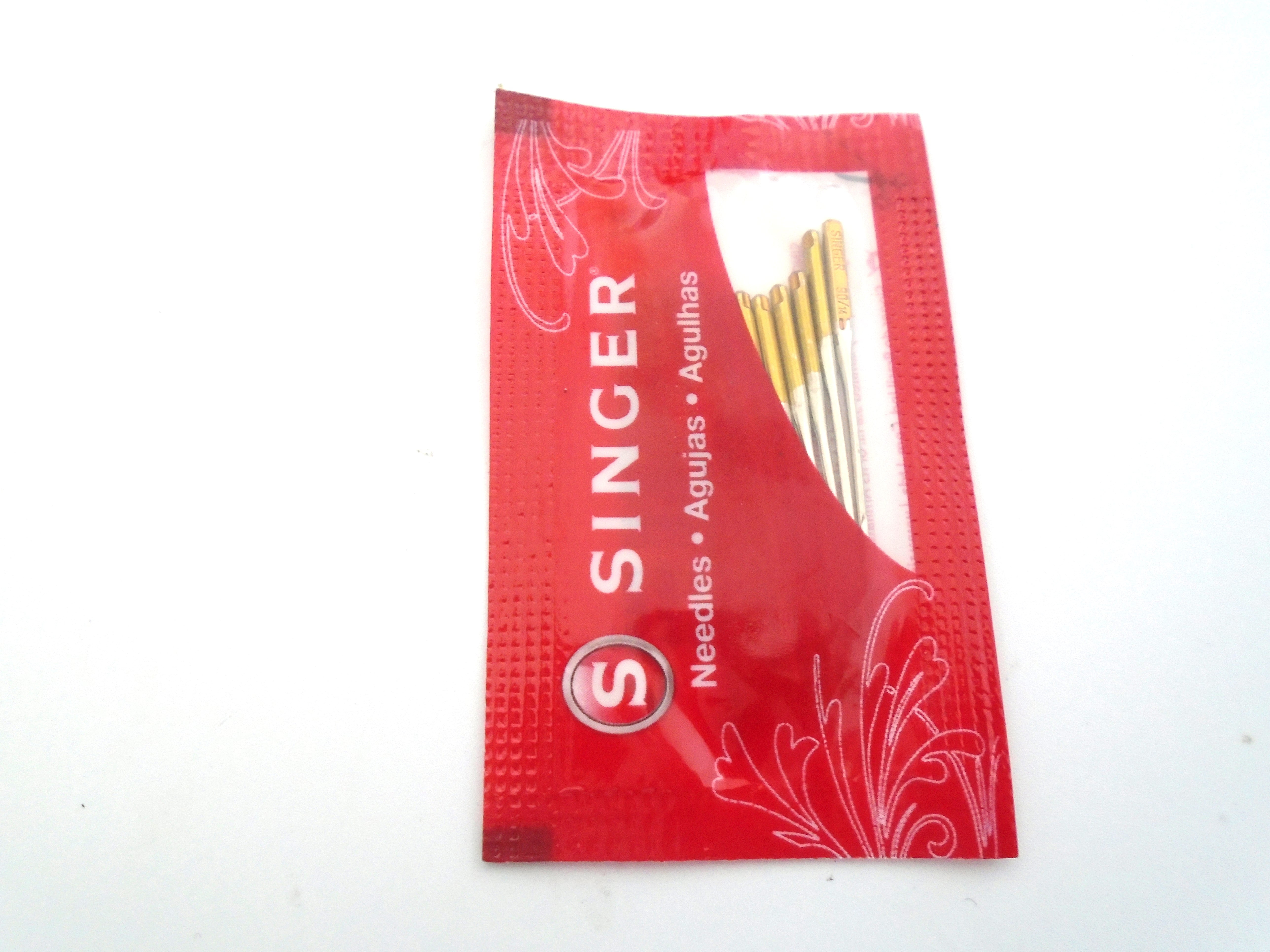 10 Singer Needles 2045 Size 90/14 Yellow Flat Shank - Walmart.com