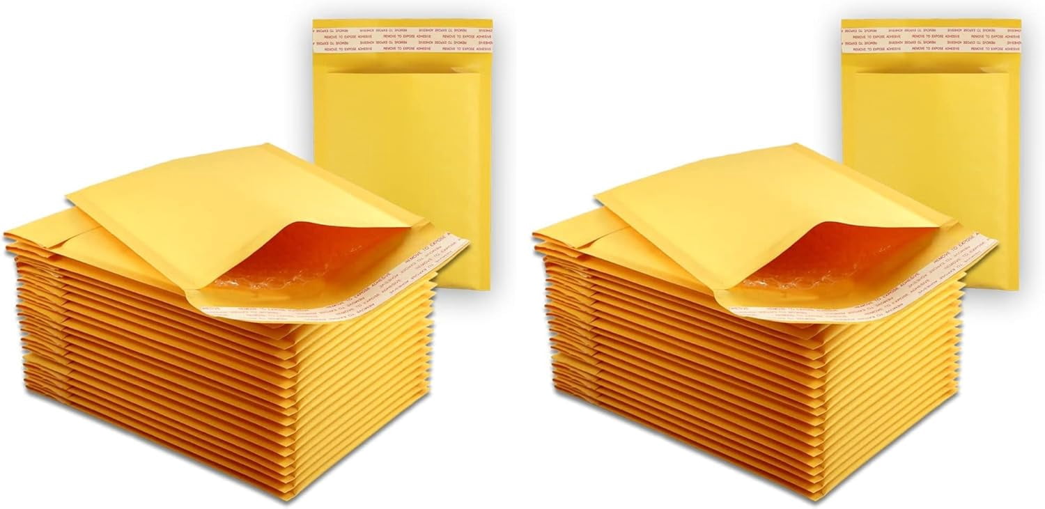 10 Size #0000 4x6 Small Kraft Bubble Mailers Self Sealing Bulk Padded ...