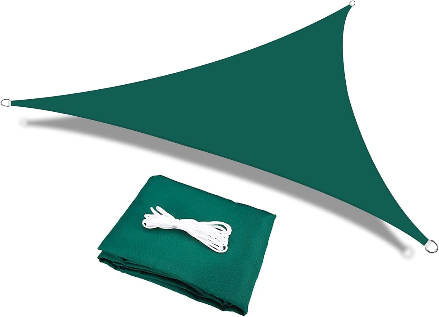 10 Sizes Triangle Waterproof Sun Shade Sail Outdoor Garden Patio Party ...