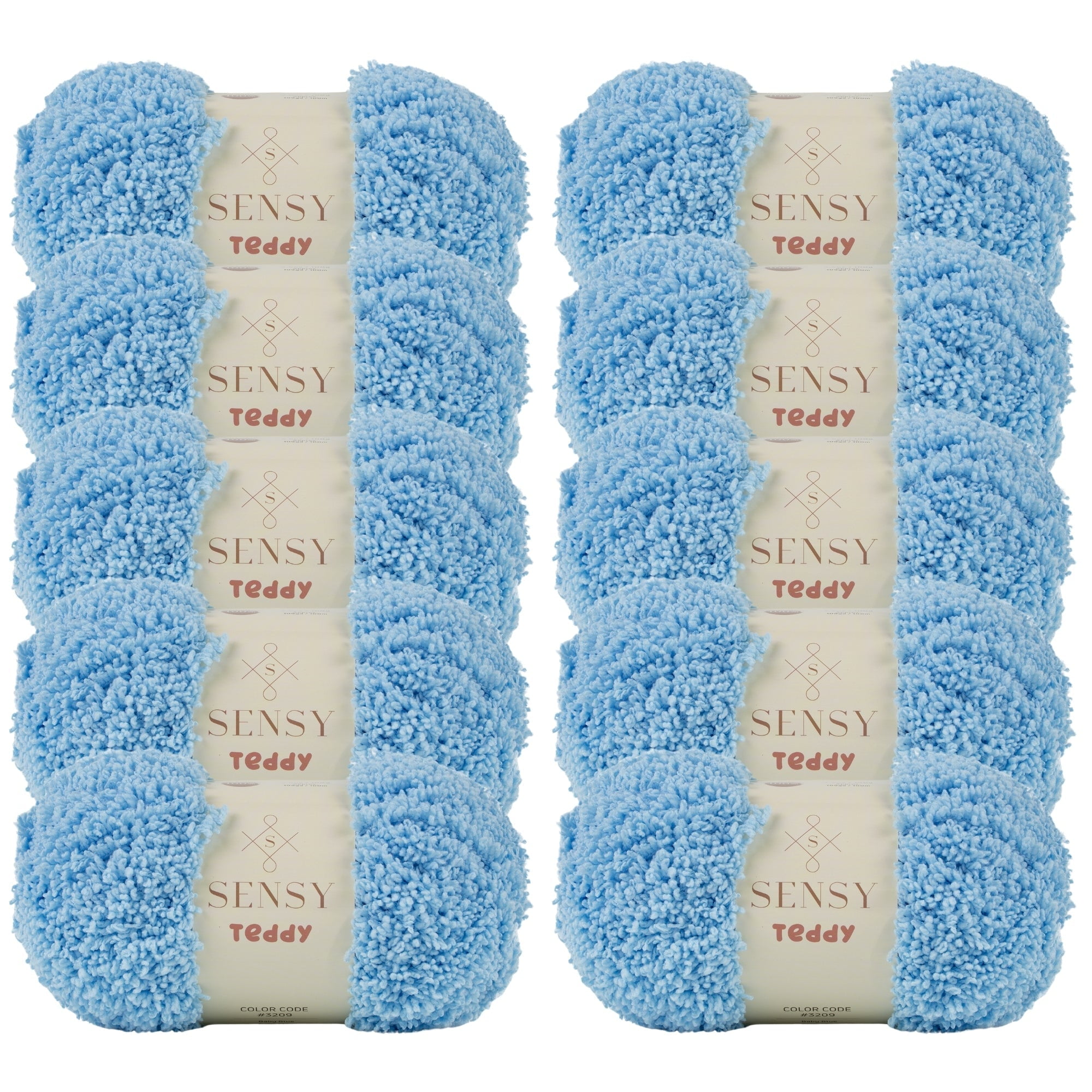 10 Skeins of Sensy Teddy Yarn for Crocheting, Sheepy Yarn, Sherpa ...