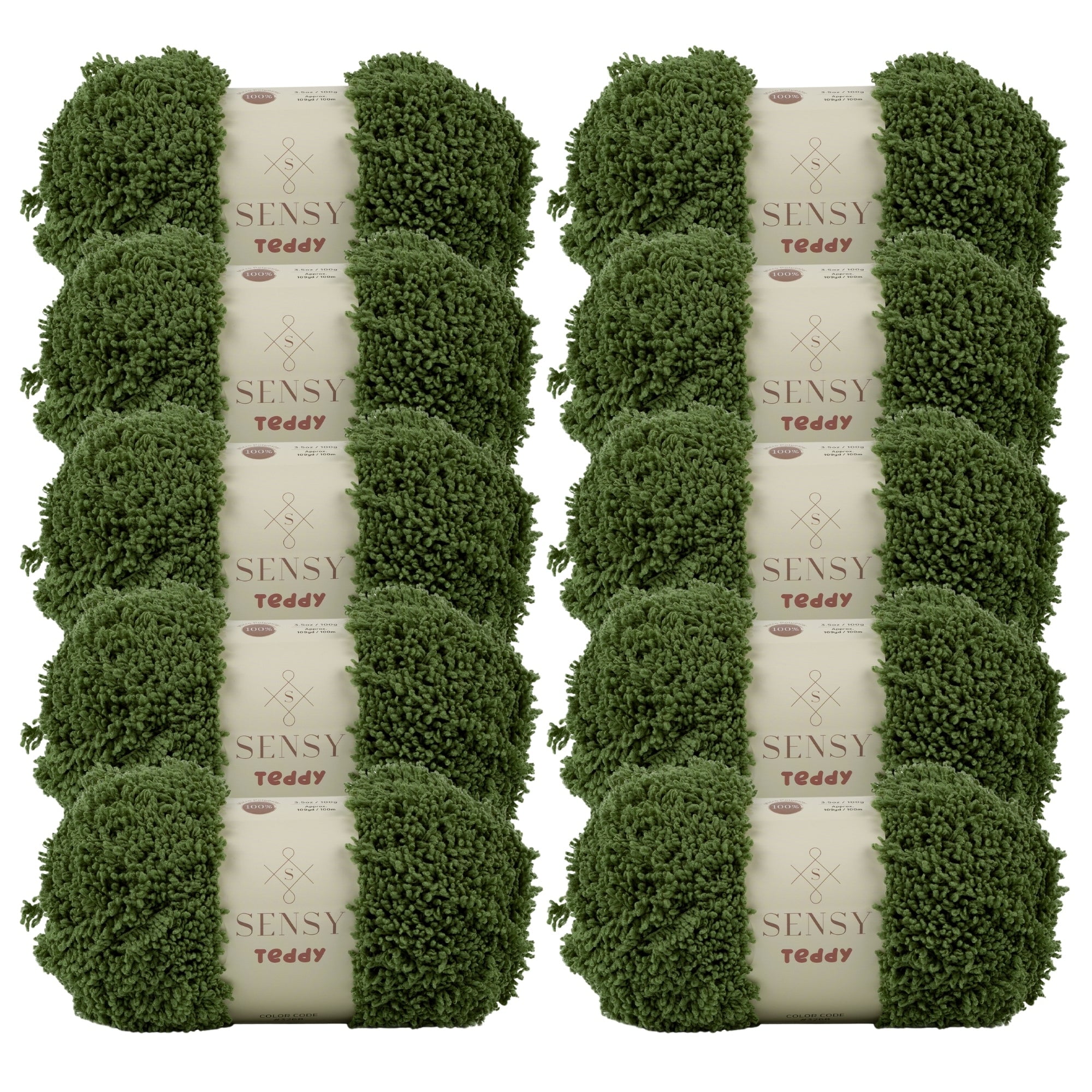 10 Skeins of Sensy Teddy Yarn for Crocheting, Sheepy Yarn, Sherpa ...