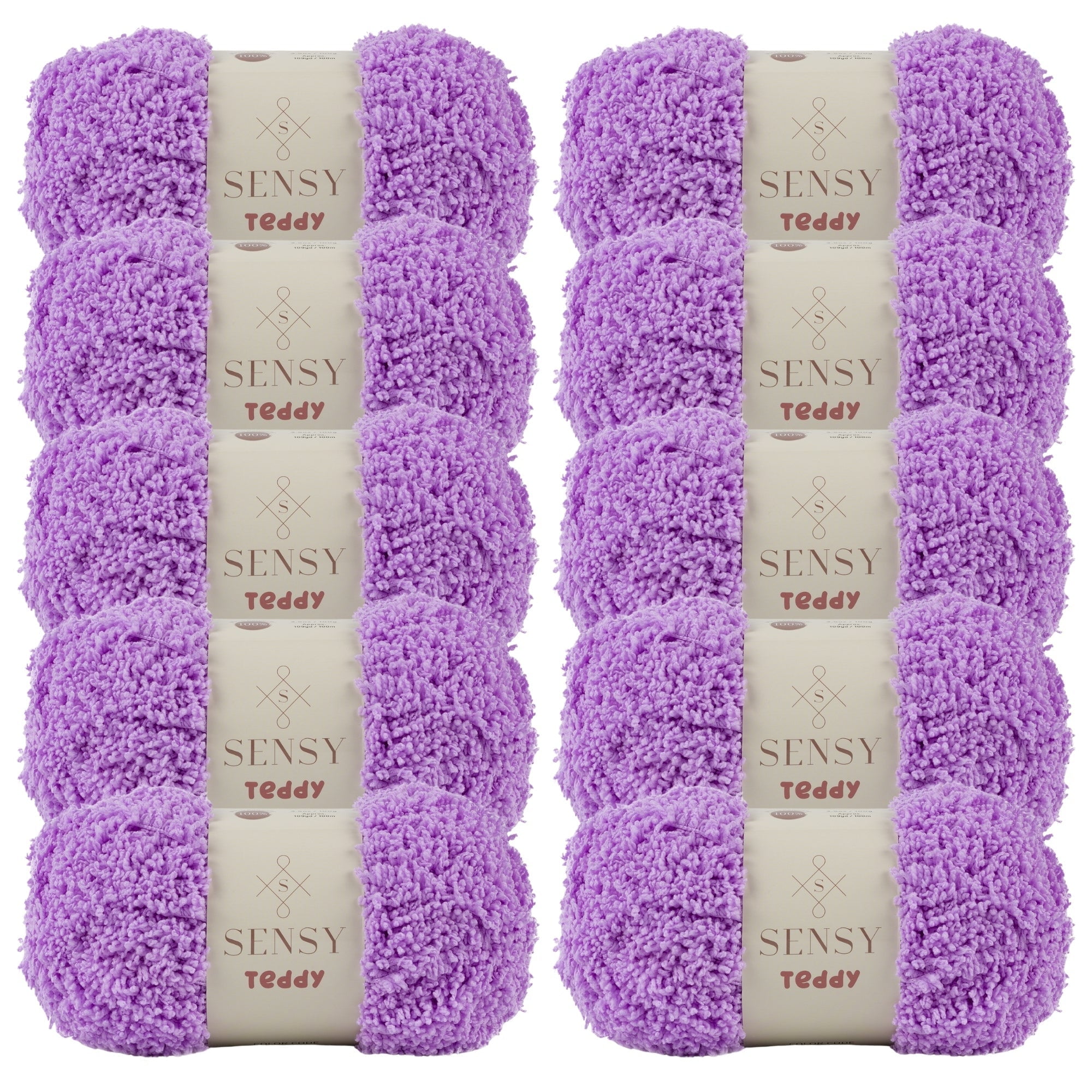 10 Skeins of Sensy Teddy Yarn for Crocheting, Sheepy Yarn, Sherpa ...
