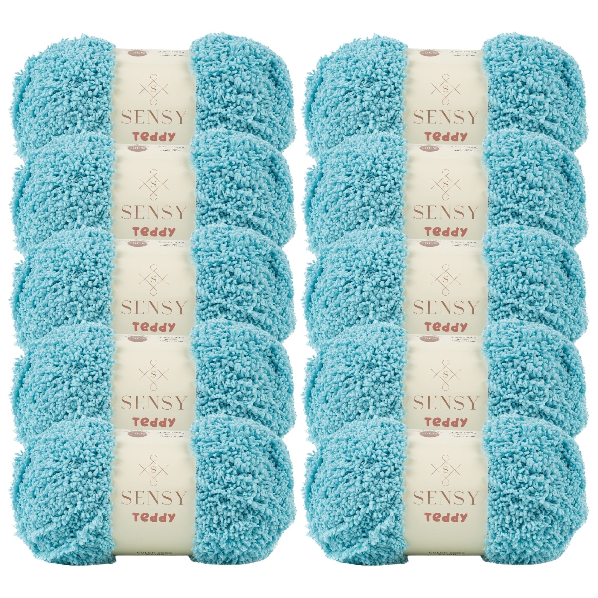 10 Skeins of Sensy Teddy Yarn for Crocheting, Sheepy Yarn, Sherpa ...