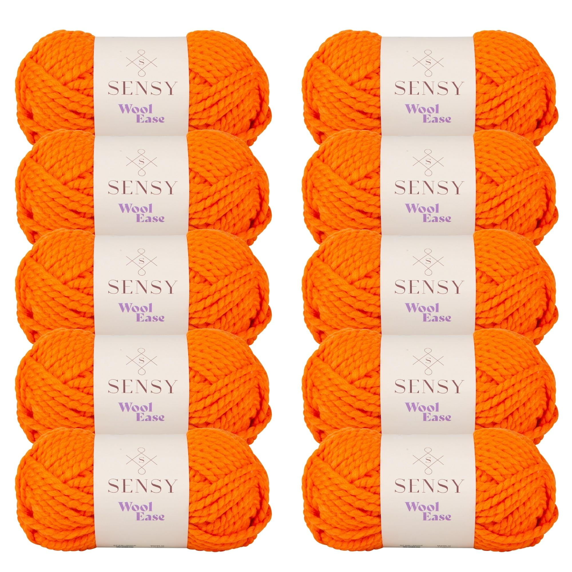 10 Skeins of Sensy Wool Ease Yarn, 3.5 oz, 66 Yards, Gauge 6 Super ...