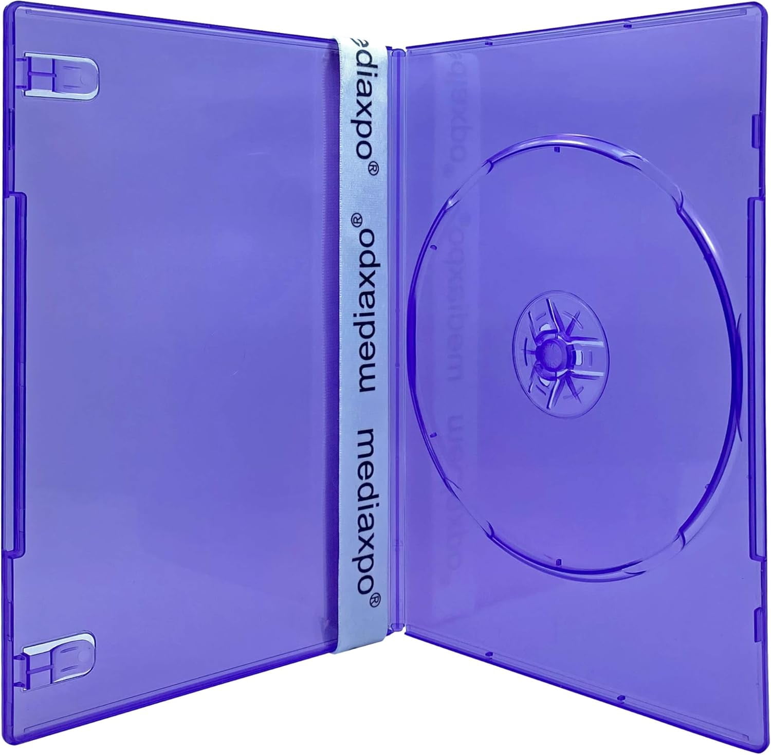 10 Slim Clear Purple Color Single DVD Cases 7MM - Walmart.com