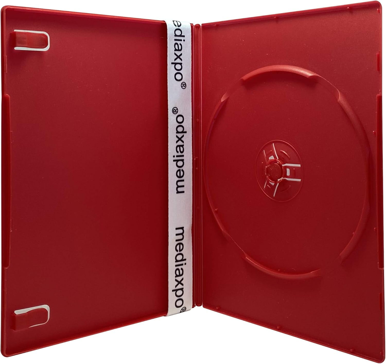 10 Slim Solid Red Color Single DVD Cases 7MM - Walmart.com