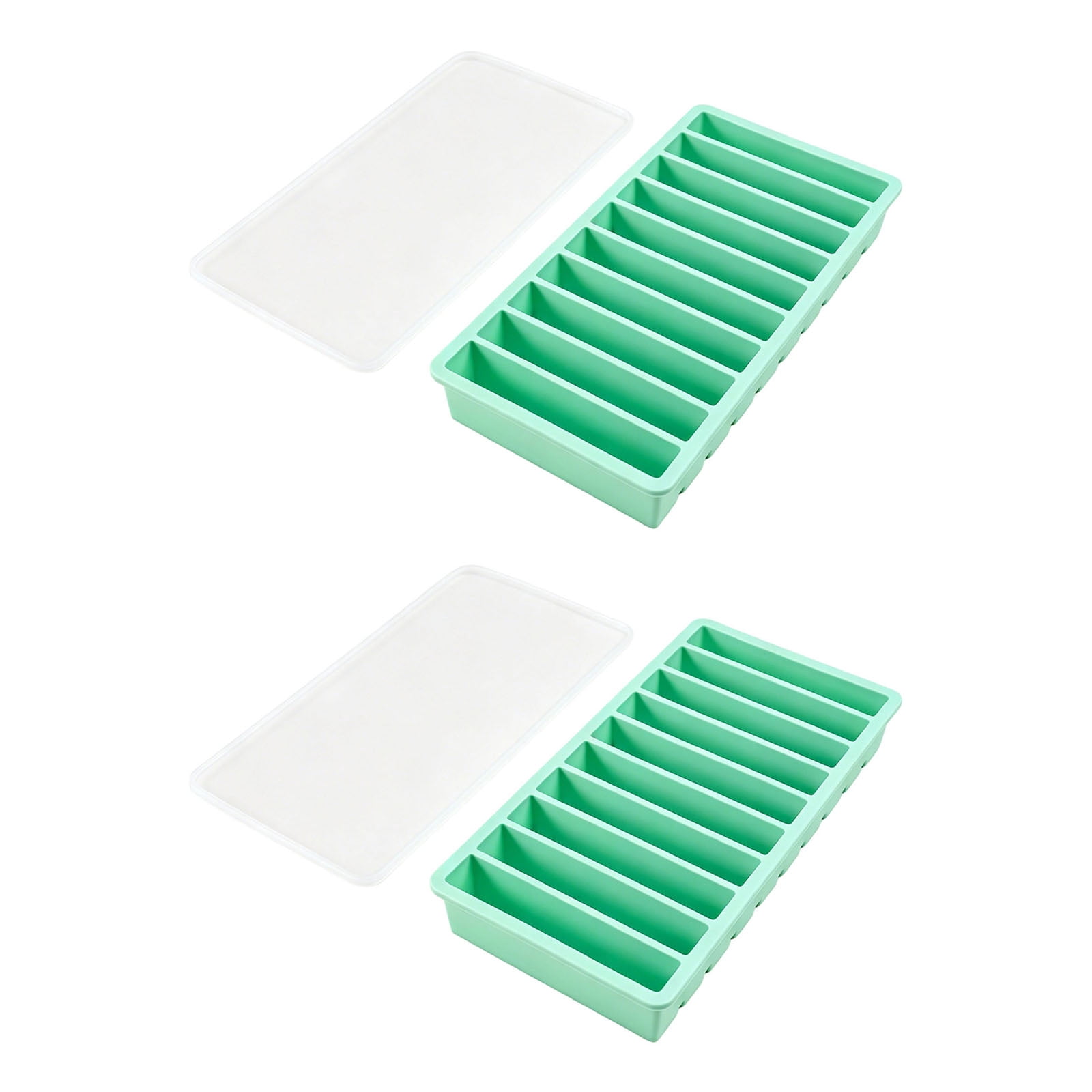 10 Slot Long Mold Crafted From Flexible Silicone Includes Protective ...