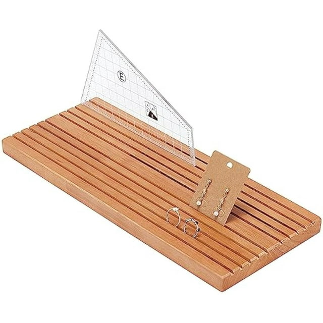 10-Slot Wooden Ruler Rack Peru Wooden Quilting Ruler Stand and Template ...