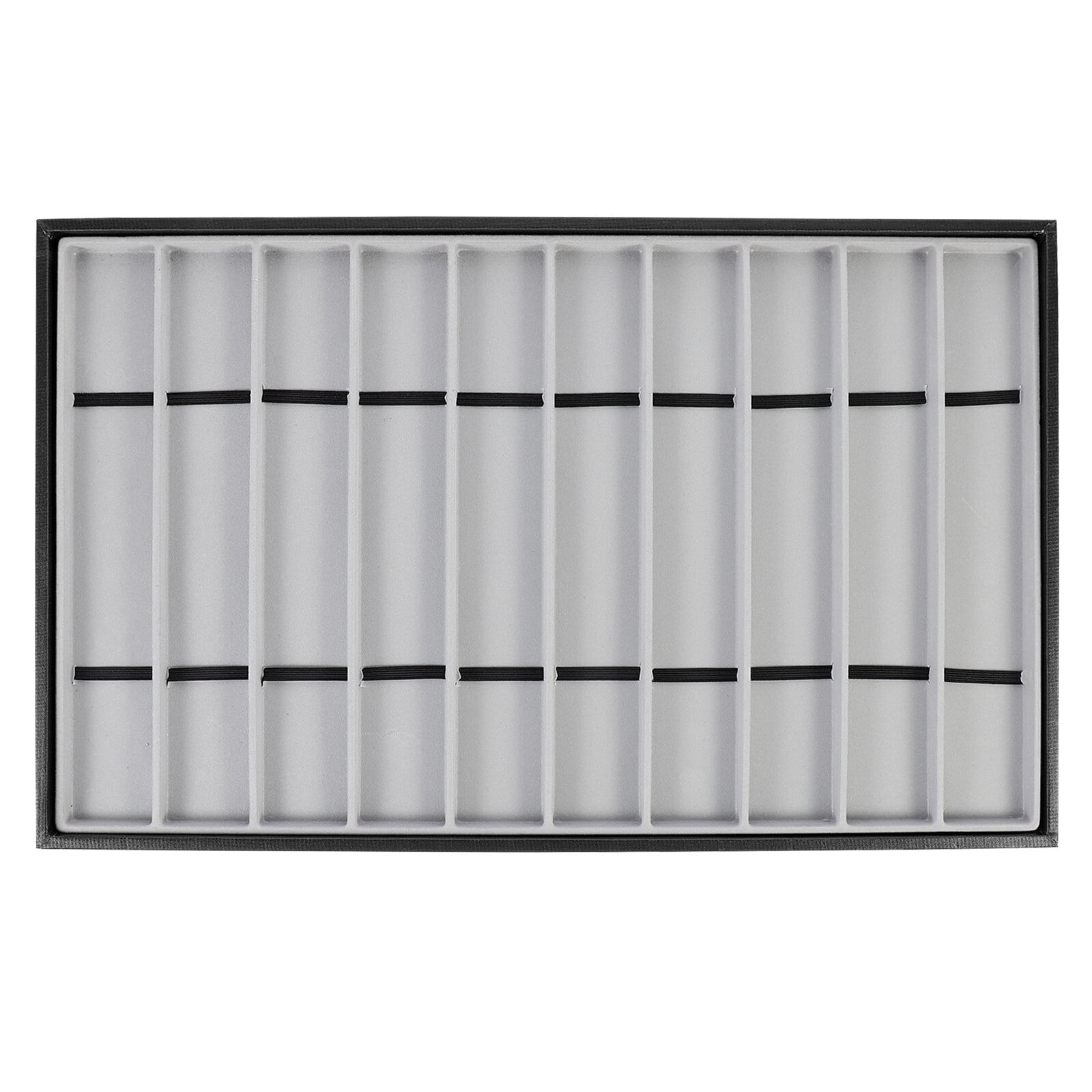 10 Slots Showcase Jewelry Wristwatch Display Tray Watches Organizer ...