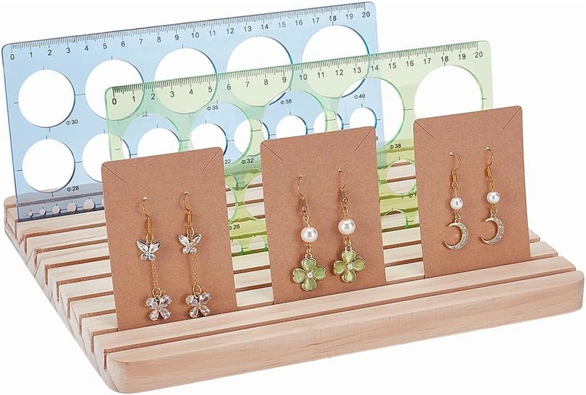 10 Slots Wooden Quilting Ruler Holder 9.8x7.8" Quilting Ruler Rack ...