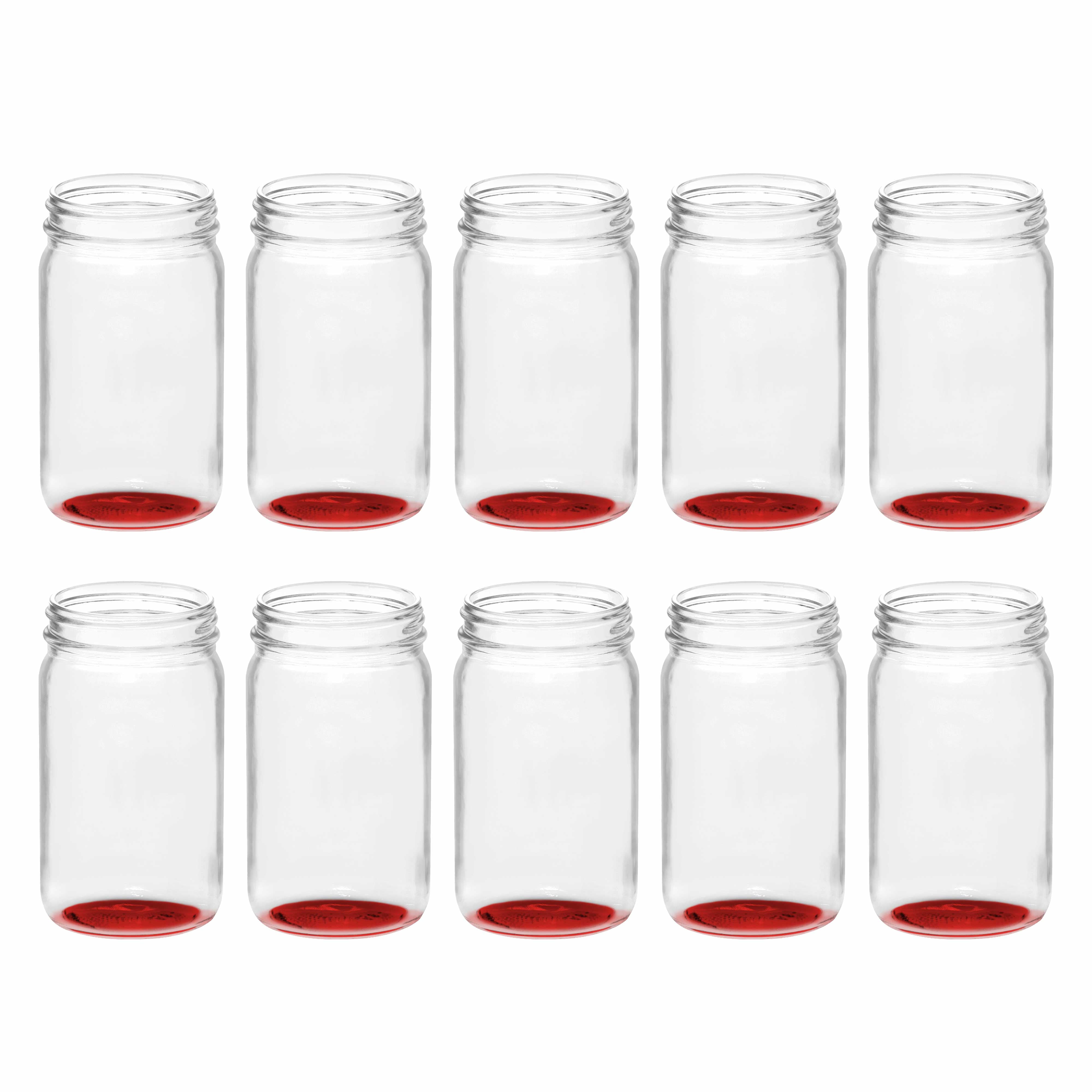 10 Small Color Mason Jars Set, 8 oz. - Durable Glass, Mini, Colored ...